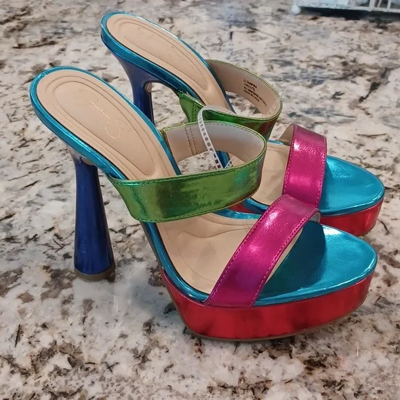 Jessica Simpson Colored Platform Shoes Jessica Simpson's Favorite Shoe